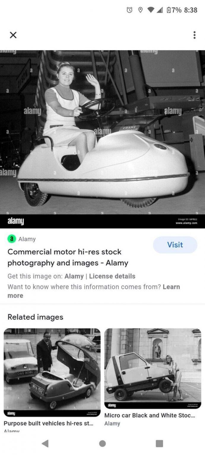 1966 Morrison Midge Runabout, Electric 3 Wheel Micro Car Vehicle, Uber ...